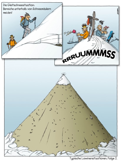 Sicherheit am Berg: Die besten Cartoons von Sojer