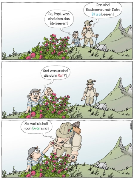 Wandern: Die besten Cartoons von Sojer