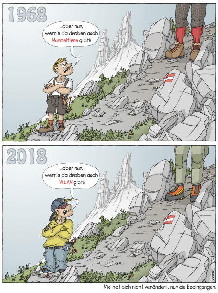 Wandern: Die besten Cartoons von Sojer