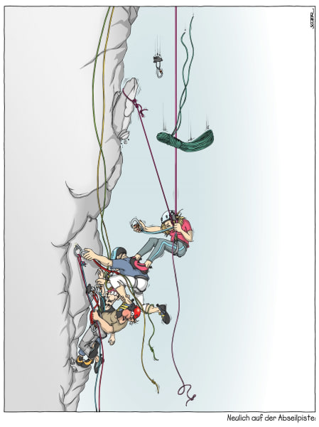 Klettern: Die besten Cartoons von Georg Sojer