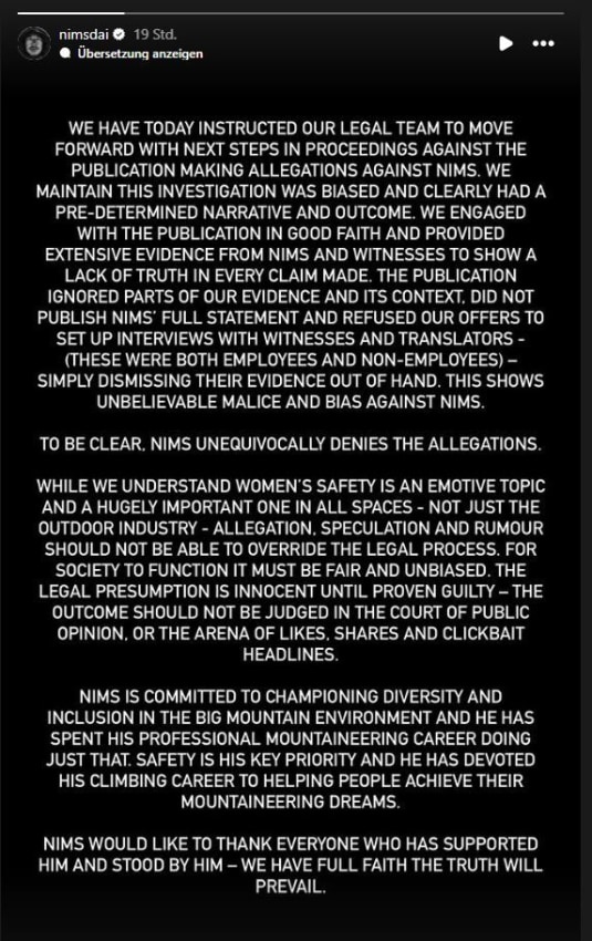 Nirmal Purja: Schwere Vorwürfe wegen sexueller Belästigung