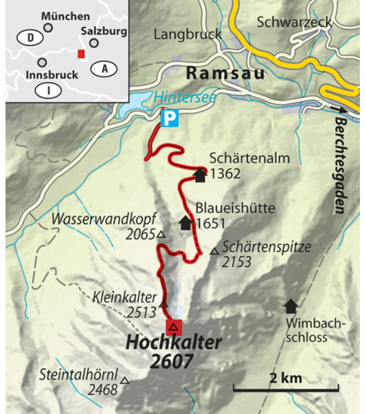 Schwere Bergtour: Normalweg auf den Hochkalter | alpin.de