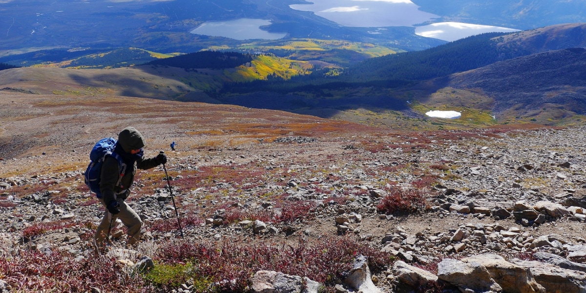 Bergtour auf den Mt. Elbert in den Rocky Mountains, Colorado