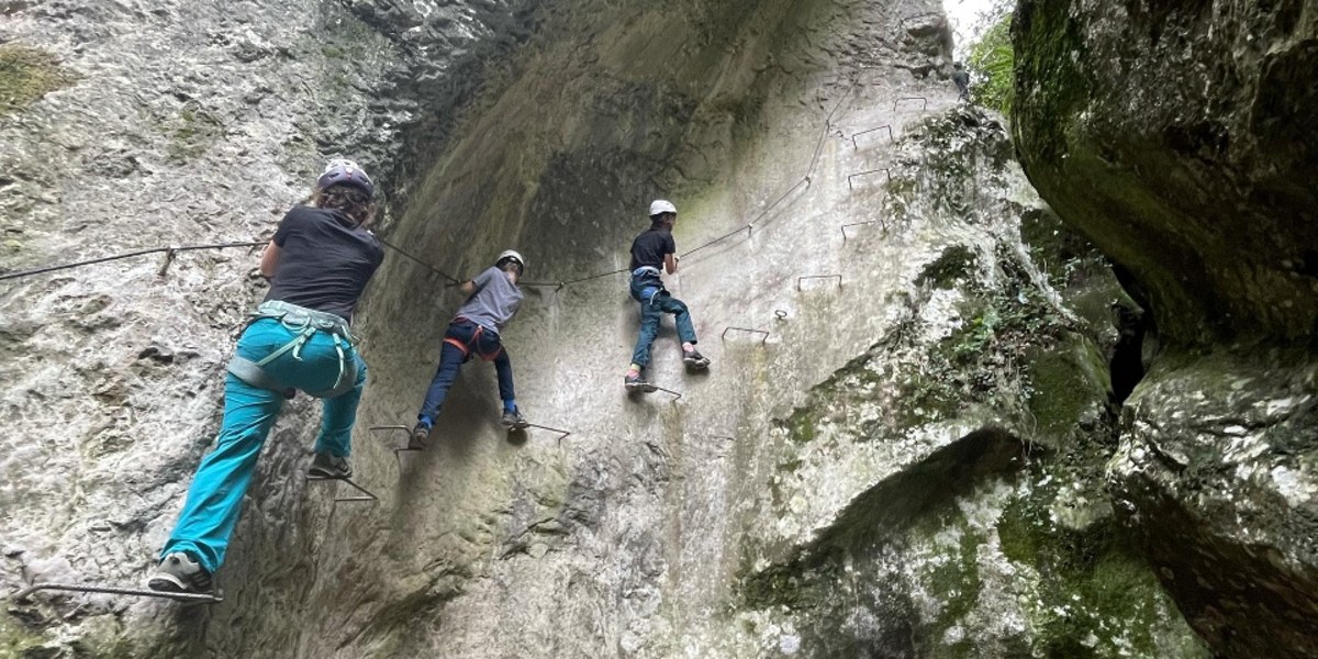 Klettersteig Rio Sallagoni bei Arco in den Gardaseebergen