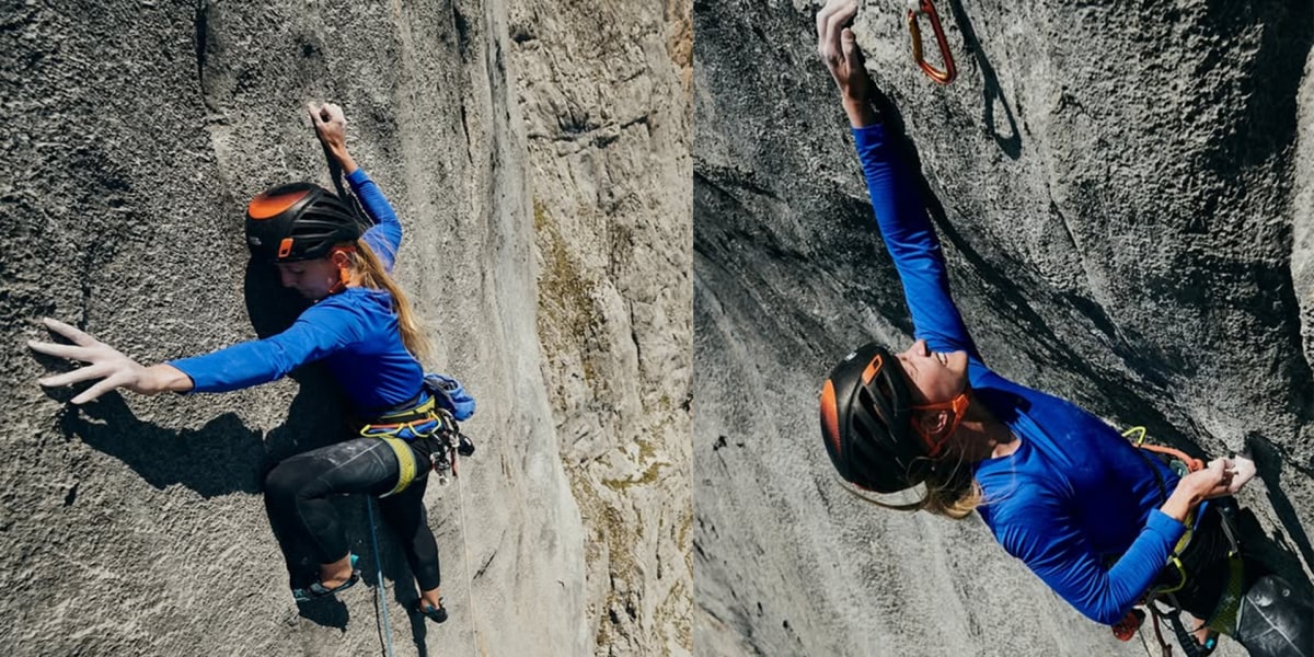 Starker Durchstieg: Lara Neumeier klettert "Silbergeier" Rotpunkt