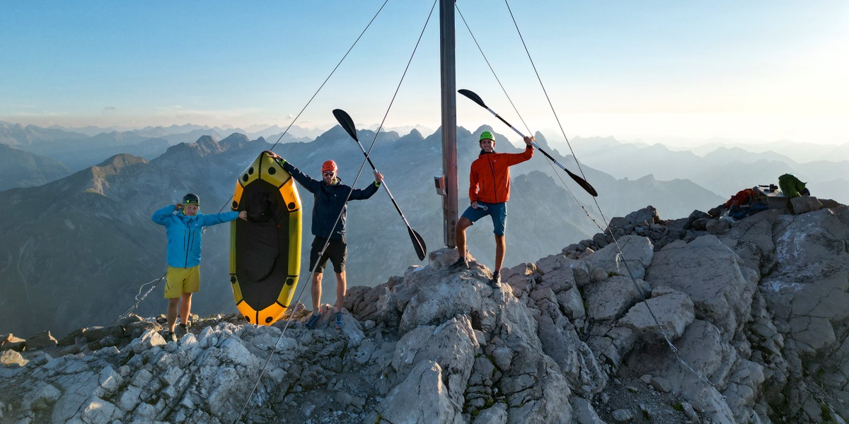 Mit Bergschuhen und Packraft durch die Allgäuer Alpen