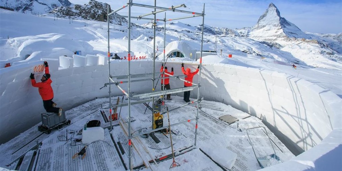 Zermatt baut größtes Iglu der Welt