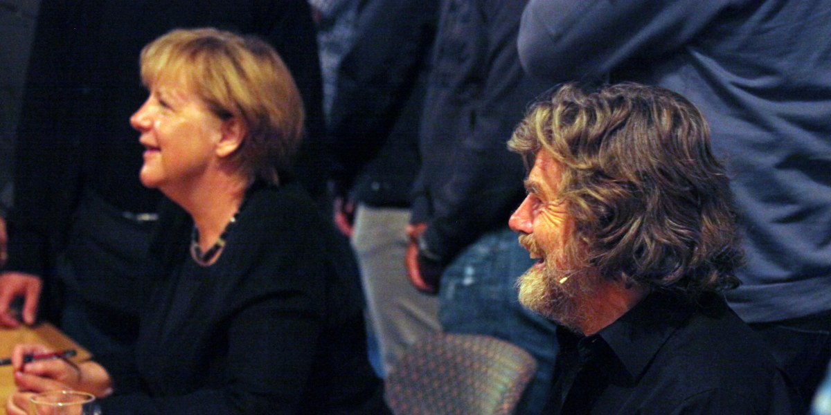 Reinhold Messner freut sich auf Angela Merkel