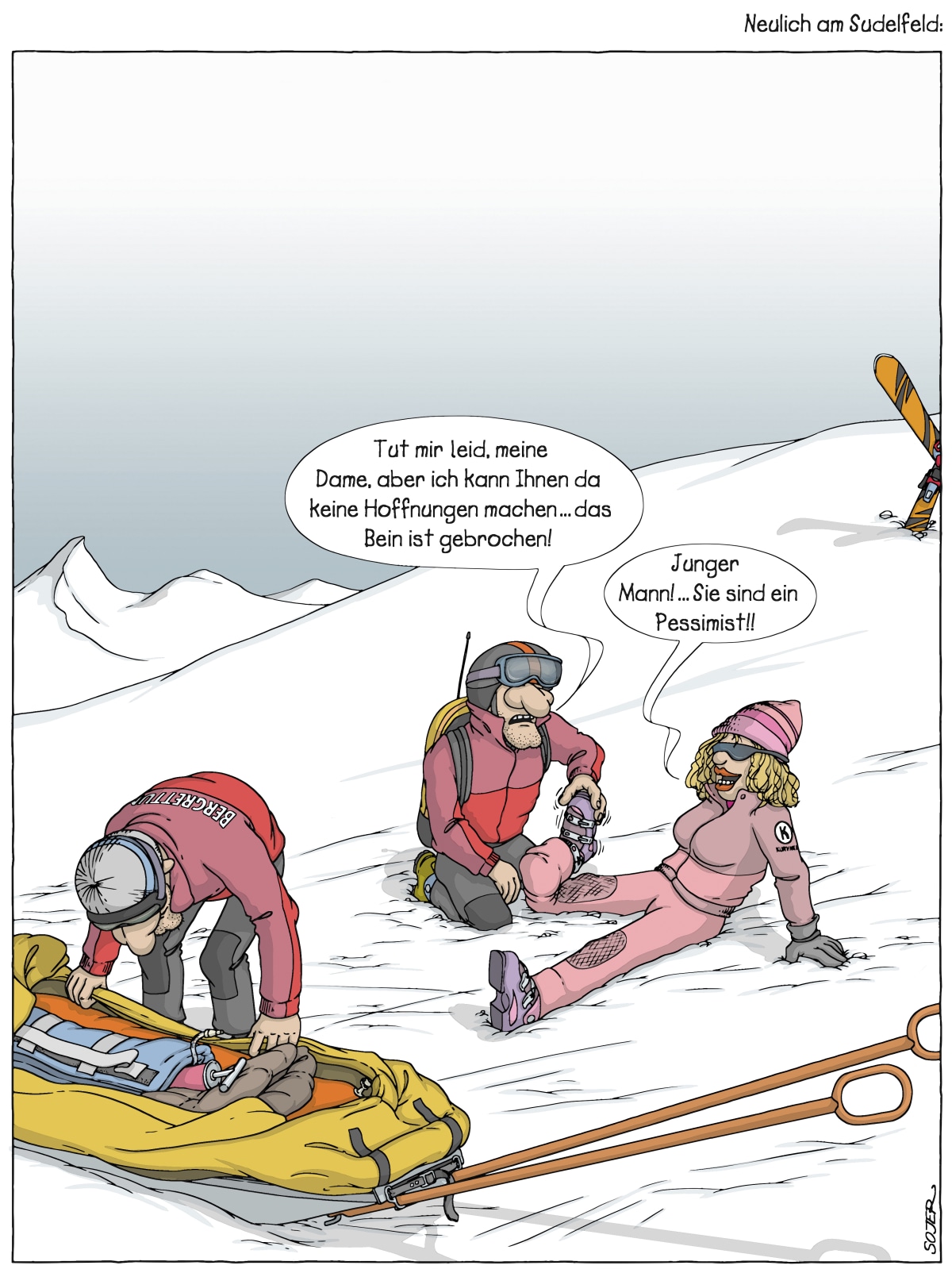 Sojers beste Bergwacht-Cartoons