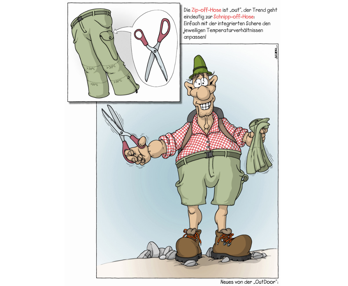 Wandern: Die besten Cartoons von Sojer