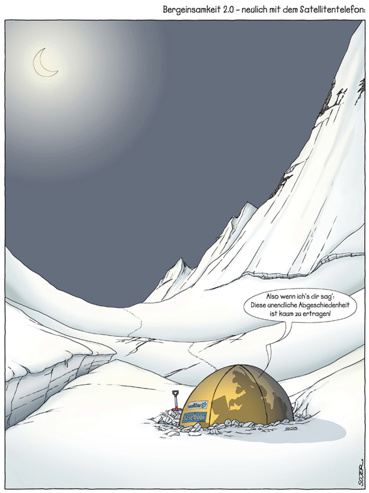 Bergsteigen: Die besten Cartoons von Sojer