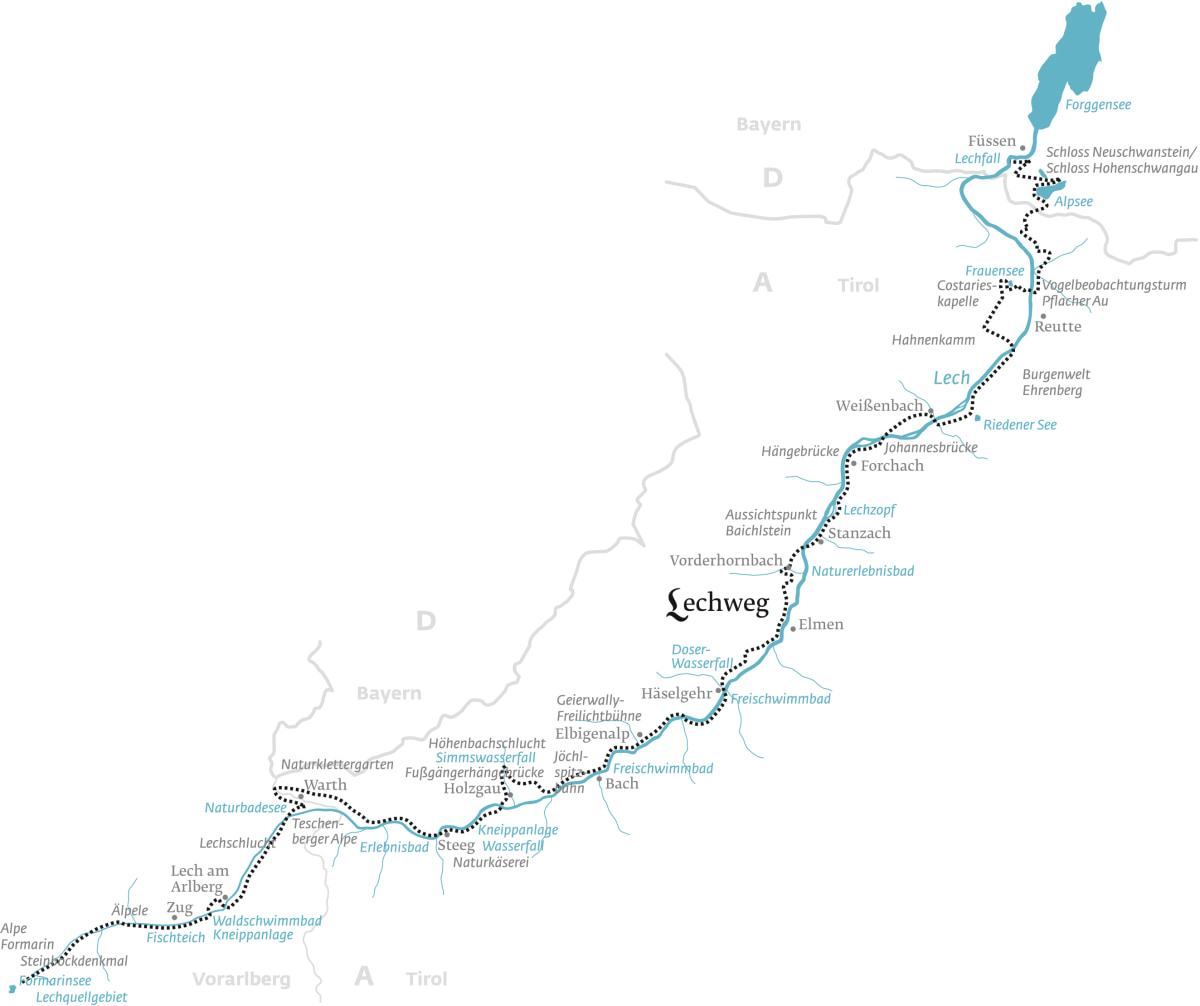 Der Lechweg: Frühling vom ersten bis zum letzten Schritt