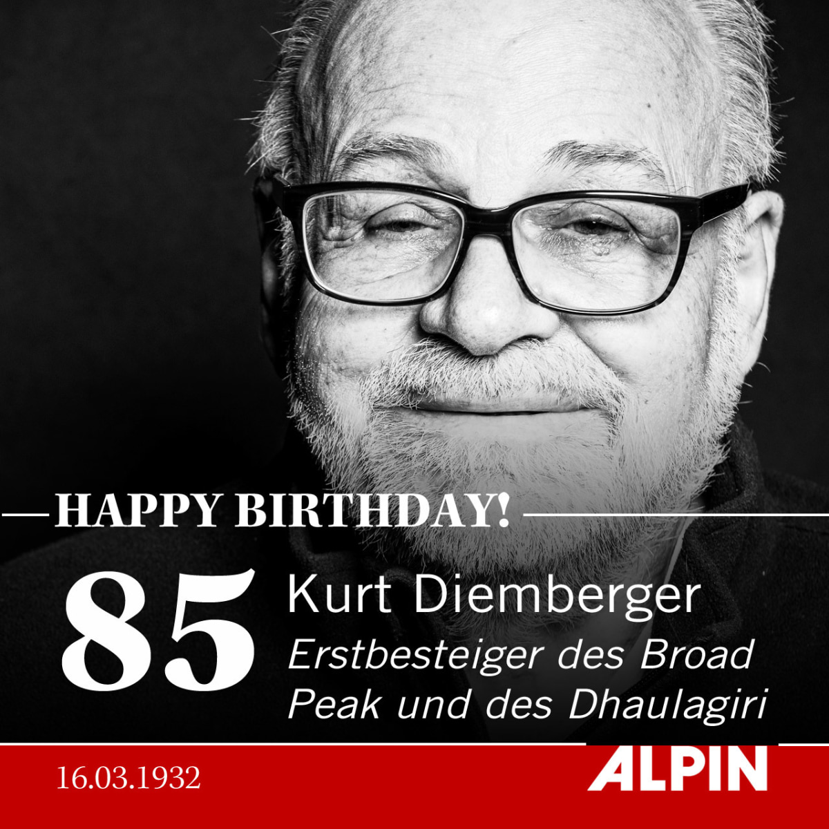 Kurt Diemberger feiert 85.!