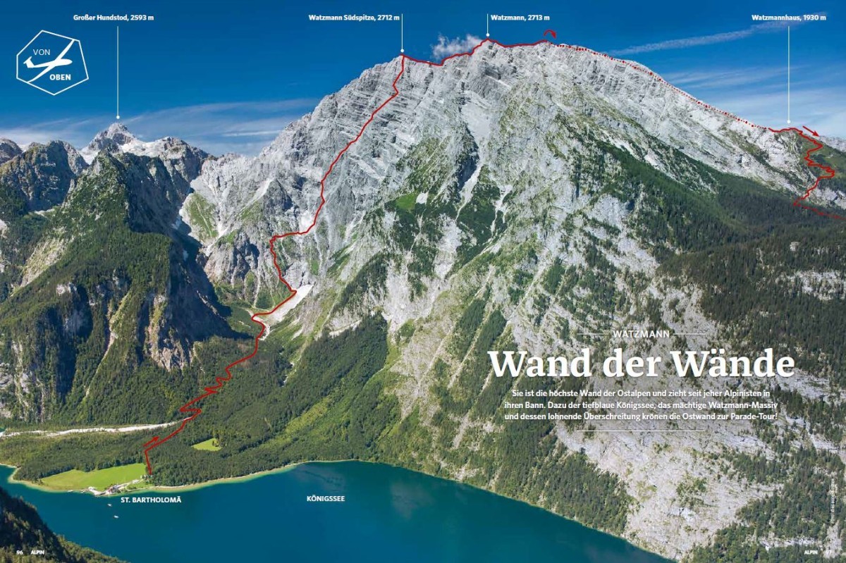 Durch die Watzmann-Ostwand in den Berchtesgadener Alpen