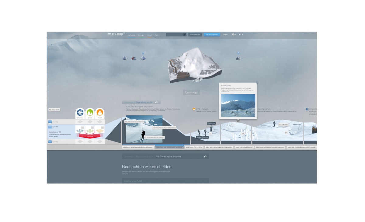 Skitouren-App: "White Risk Tour"