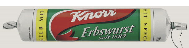 Die Erbswurst von Knorr