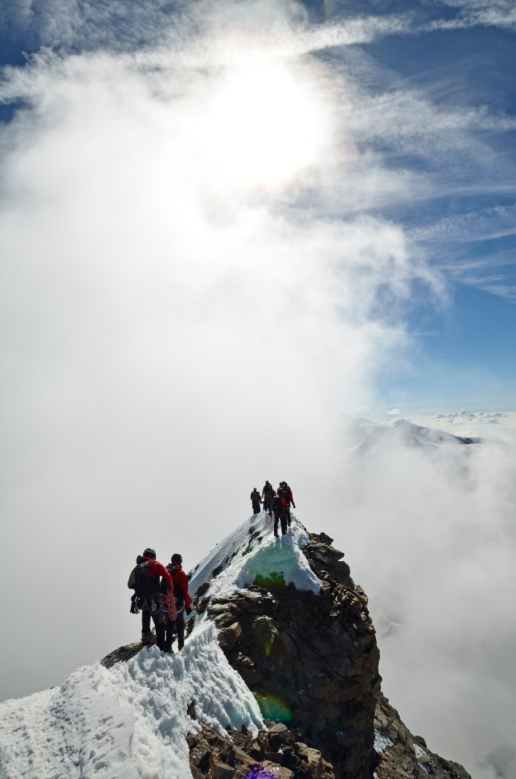 Hochtour über den Hörnligrat aufs Matterhorn in den Walliser Alpen
