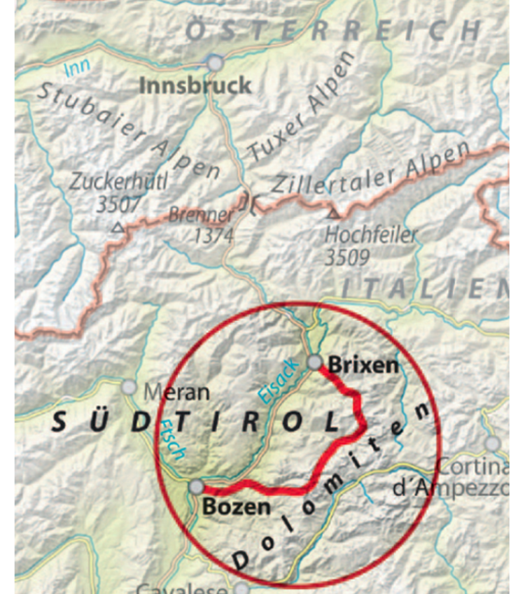 Wandertour: Von Brixen nach Bozen
