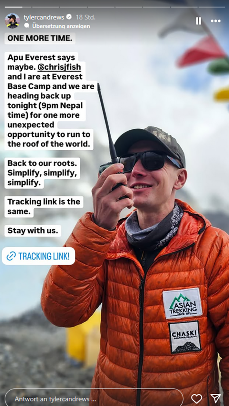 Speed-Duell am Everest: Tyler Andrews bricht Rekordversuch ab!