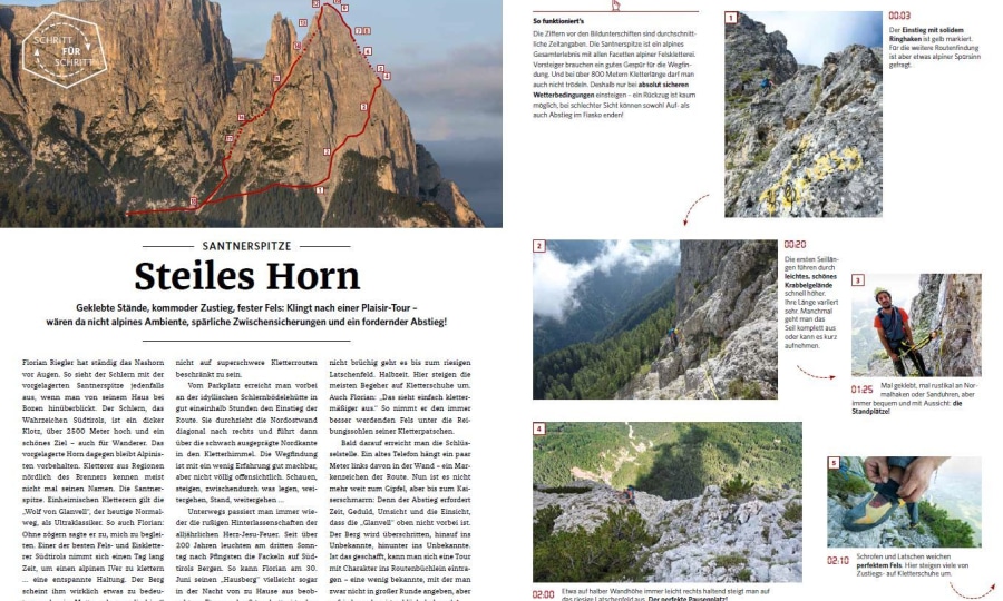 Santnerspitze: Klettertour auf ein Südtiroler Wahrzeichen