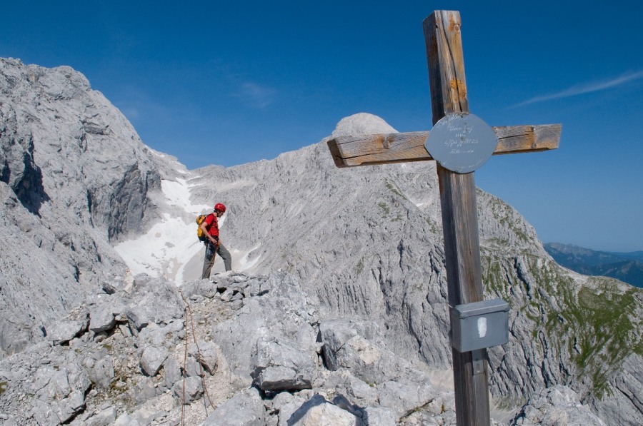 Klettertour über den Blassengrat auf den Hochblassen im Wetterstein
