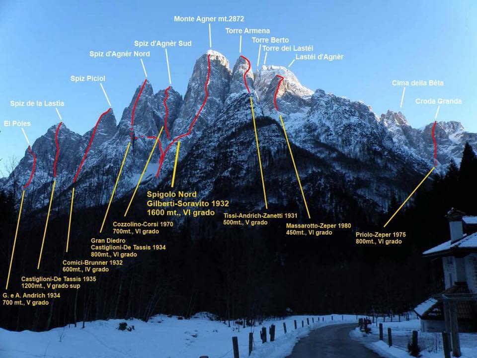 Klettertour: Monte Agnèr Nordkante | alpin.de